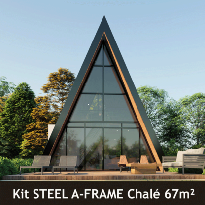Kit Chalé Steel A-Frame Projeto 65m² - MONTAGEM FÁCIL » CasaPinus Kit ...
