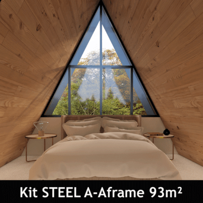Kit Chalé STEEL A Frame Projeto 106m² - MONTAGEM FÁCIL » CasaPinus Kit ...